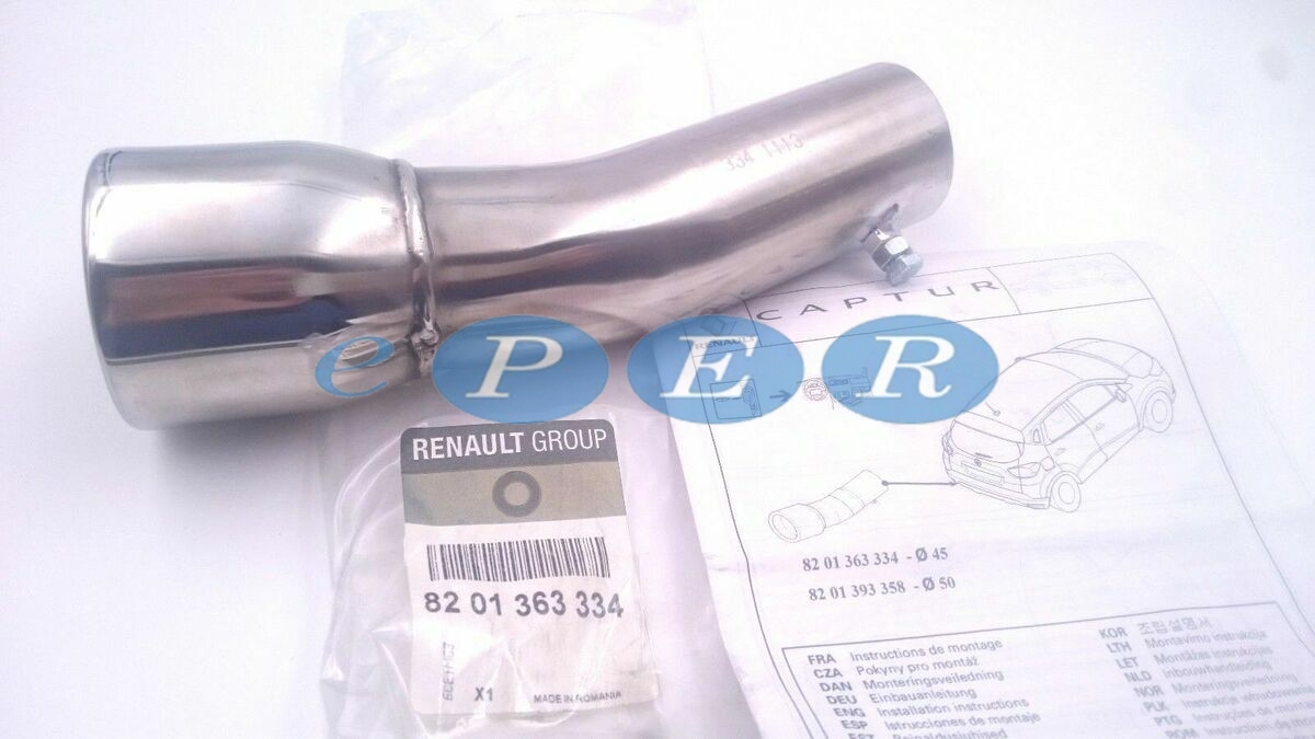 Renault Captur Egzoz Ucu 8201363334 - Eper Otomotiv - Otomobil Yedek Parça